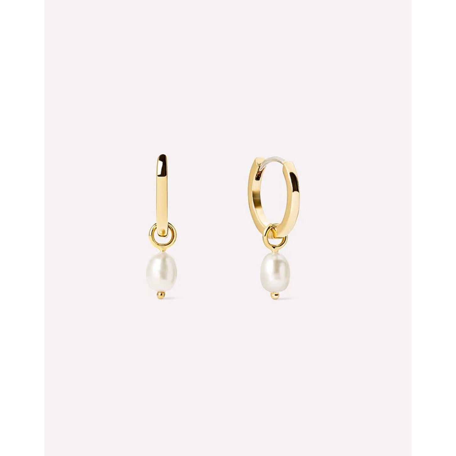 Lustrous Silver 18K Gold Plated Earrings